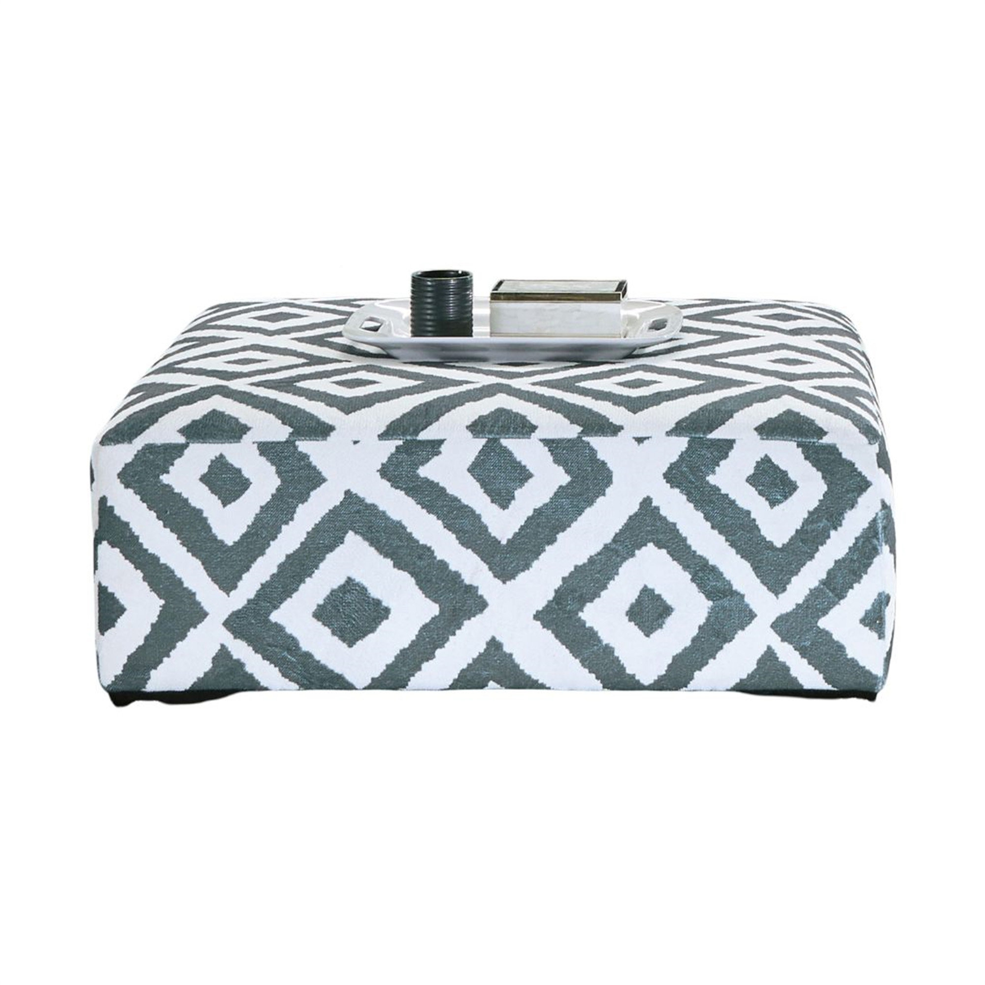 Hokku Designs Upholstery Ottoman Transitional Style With Wooden Legs ...
