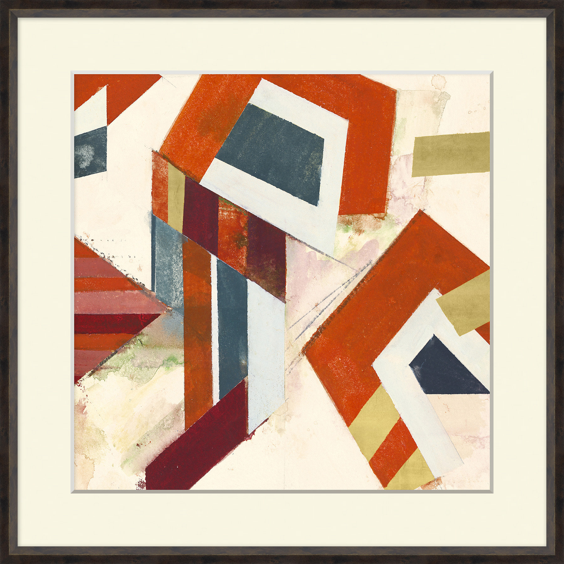 Wendover Art Group Red Rhythm 1 - Picture Frame Painting on Paper | Wayfair