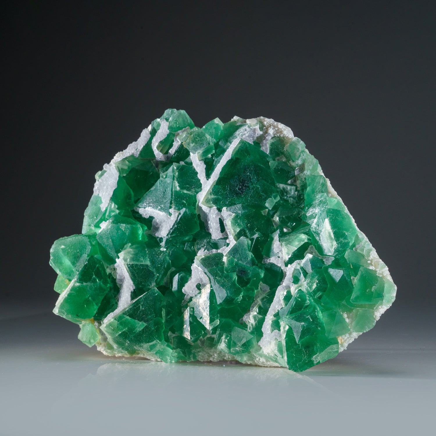 Astro Gallery of Gems Green Fluorite and Calcite from Shanhua Pu Mine ...