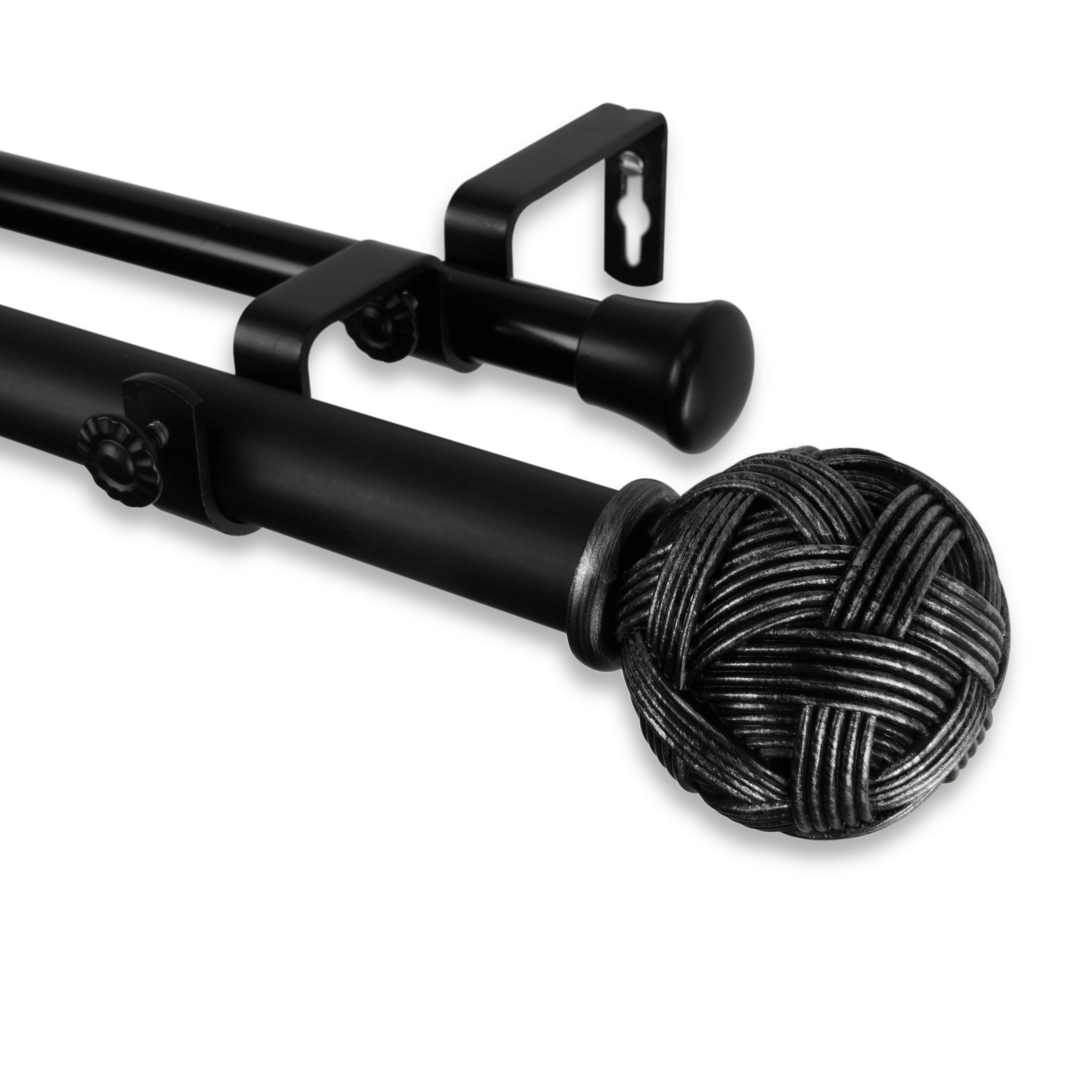 Red Barrel Studio® Emerich Adjustable Double Curtain Rod & Reviews ...