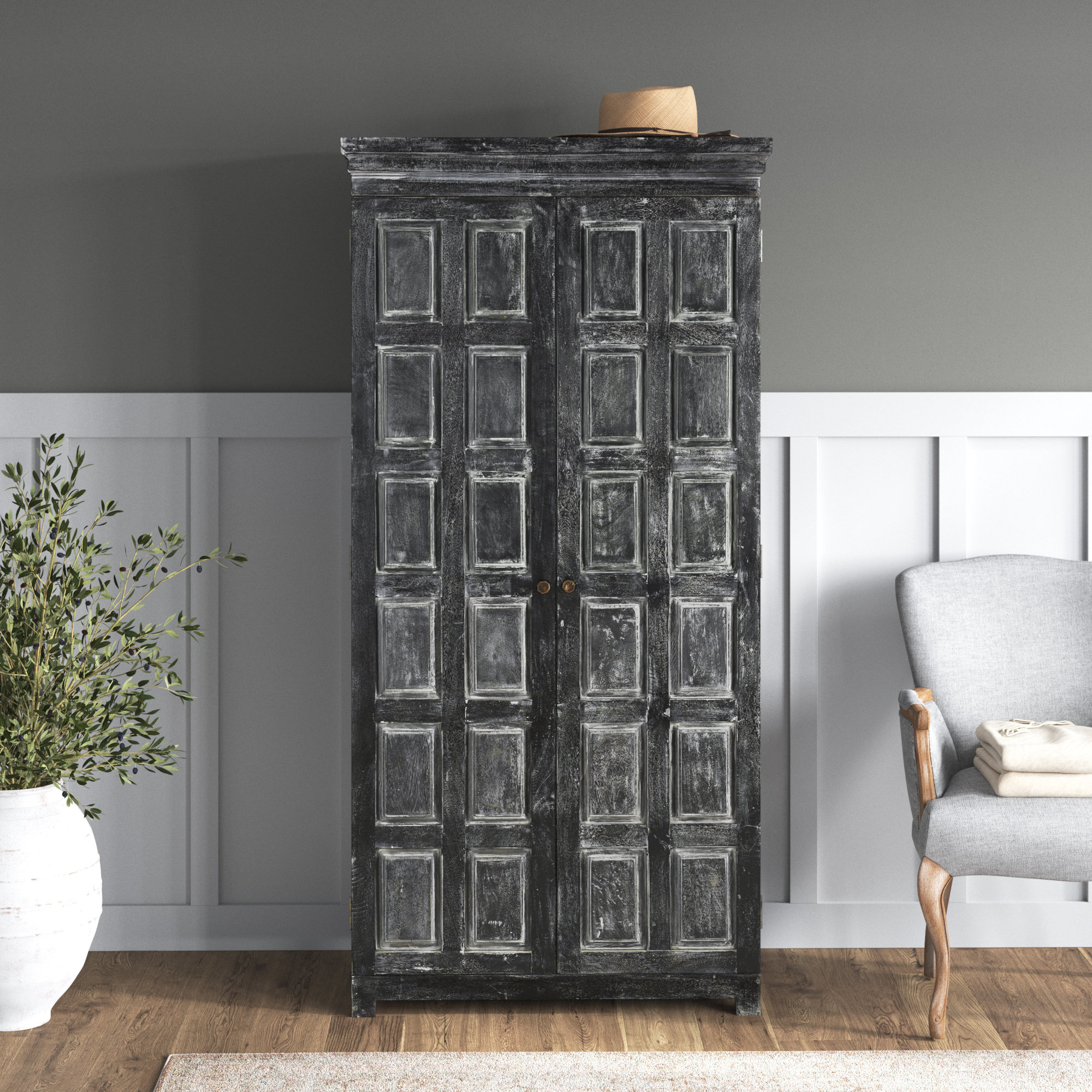 Laurel Foundry Modern Farmhouse® Wolbert Armoire & Reviews | Wayfair