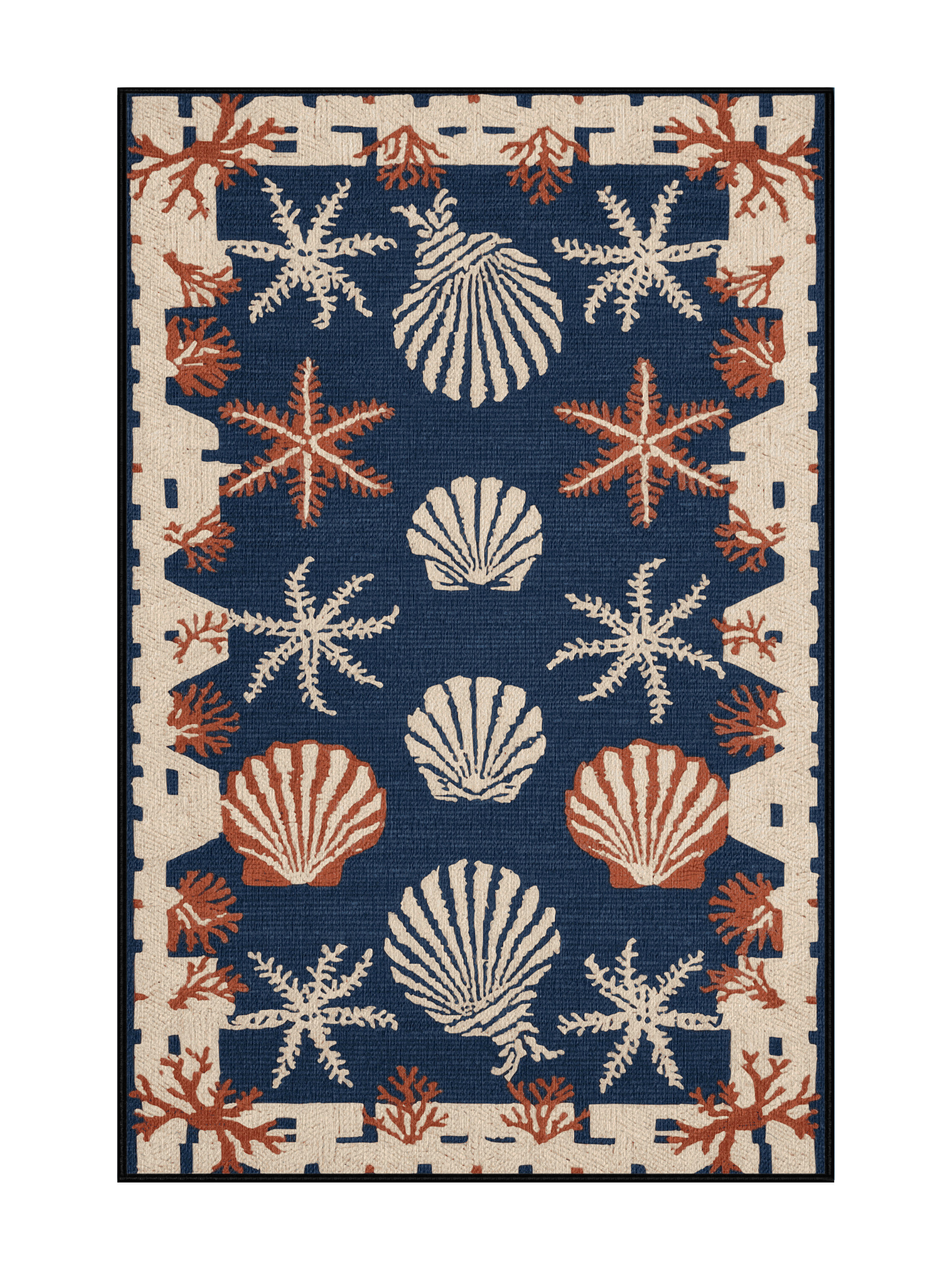 Longshore Tides Washable Geometric sea life Nautical Area Rug | Wayfair