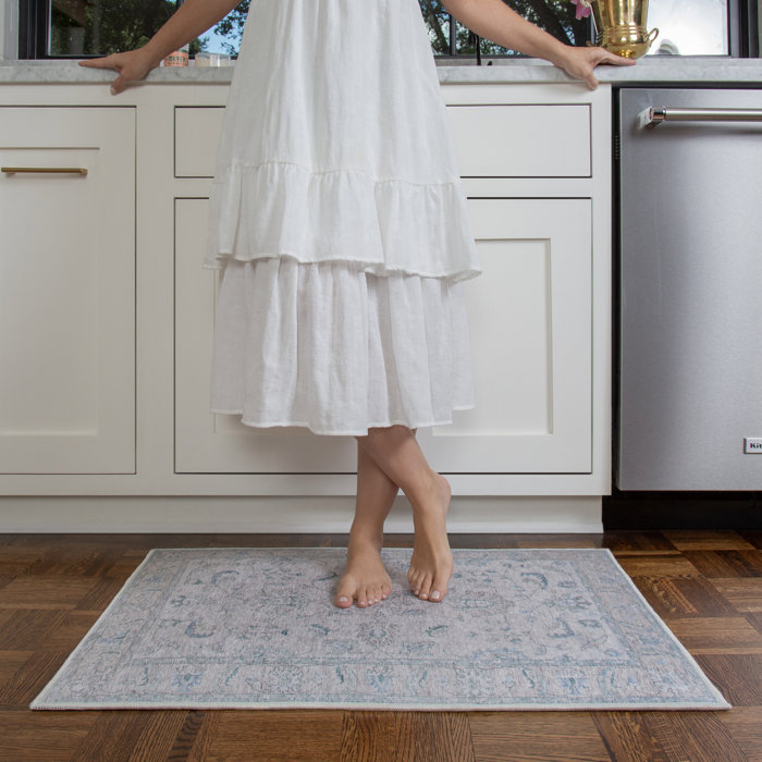 GelPro Nevermove Machine Washable Floral Rug & Reviews | Wayfair