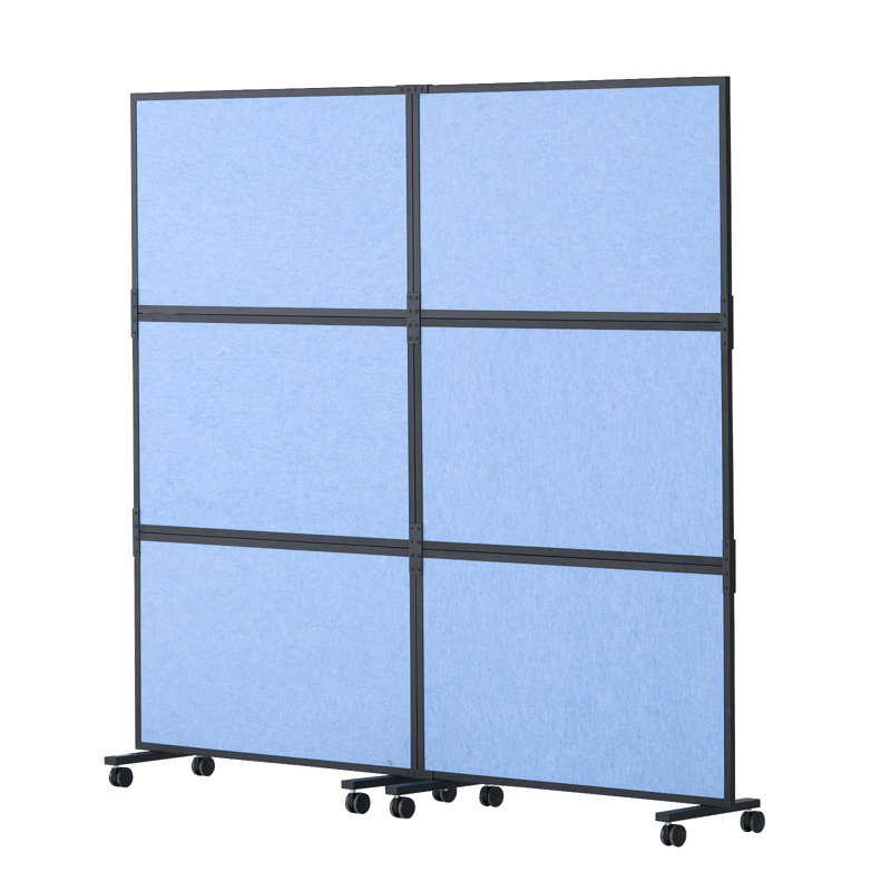 Stellweilan Tessberg Acoustic Room Divider 72" x 66" Office Partition ...
