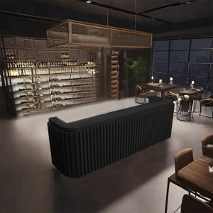 KPXU Bar Counter 70.87-Inch Rustic Front Desk and Bar Counter with ...