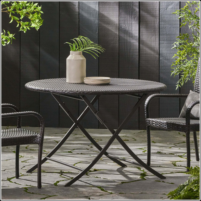 George Oliver RIAD ROUND FOLDABLE DINING TABLE | Wayfair