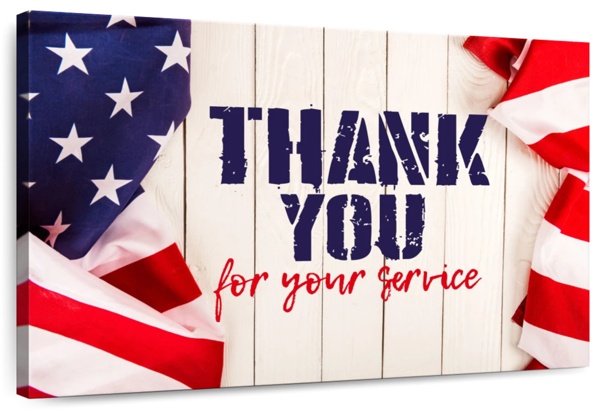 The Holiday Aisle® Lelend Thank You Servicemen | Wayfair