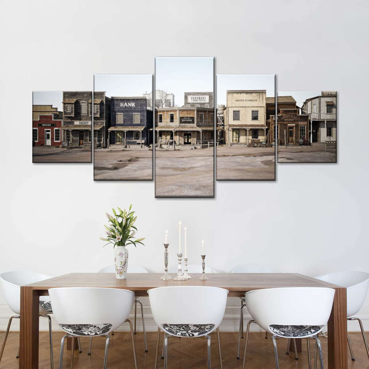 Ebern Designs Western On Canvas 5 Pieces Set | Wayfair