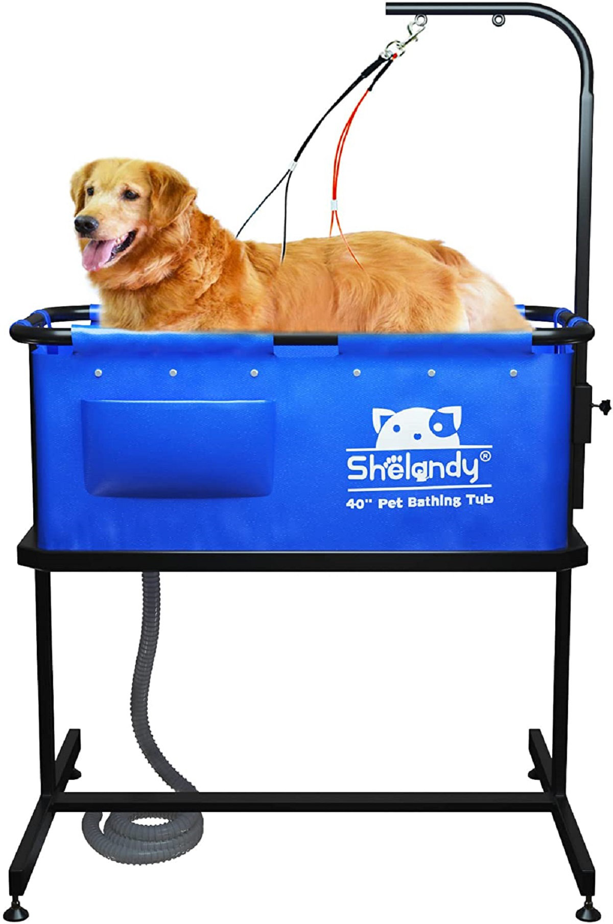 Shelandy 40" Pet Bathtub | Dog Cat Grooming Bathing and Shower ...