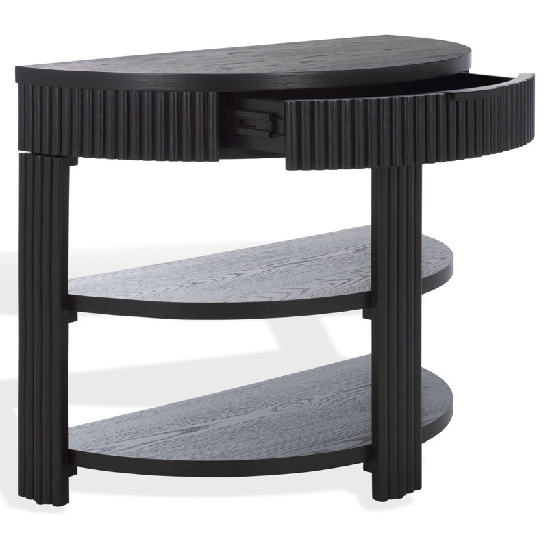 Joss & Main Christy Reeded Half Moon Console Table | Joss & Main