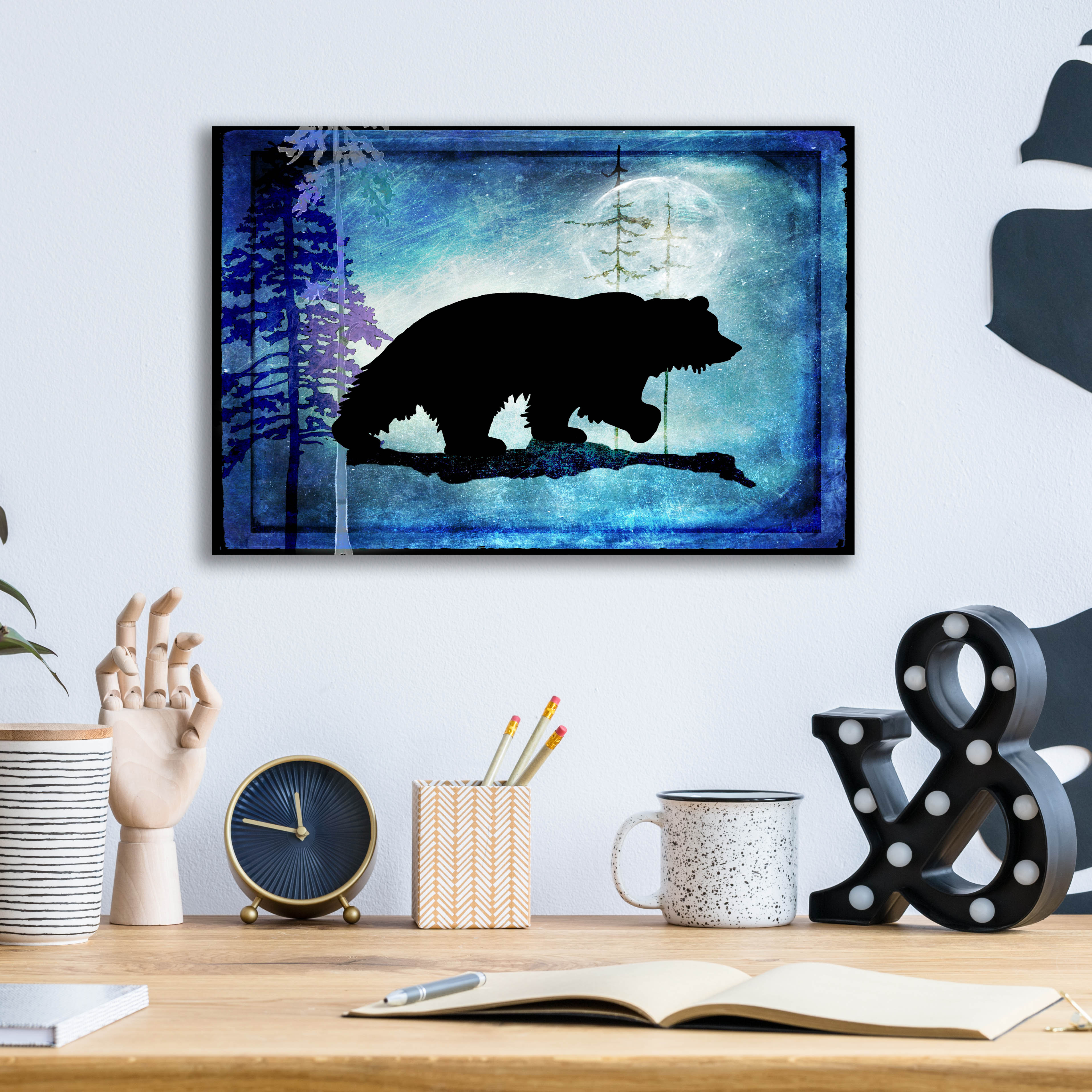 Millwood Pines Midnight Bear' by Lightbox Journal, Acrylic Glass Wall ...