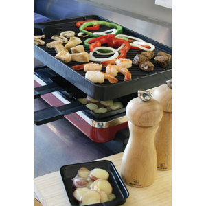 Swissmar Classic Red Raclette Grill With Cast Iron Top | Wayfair