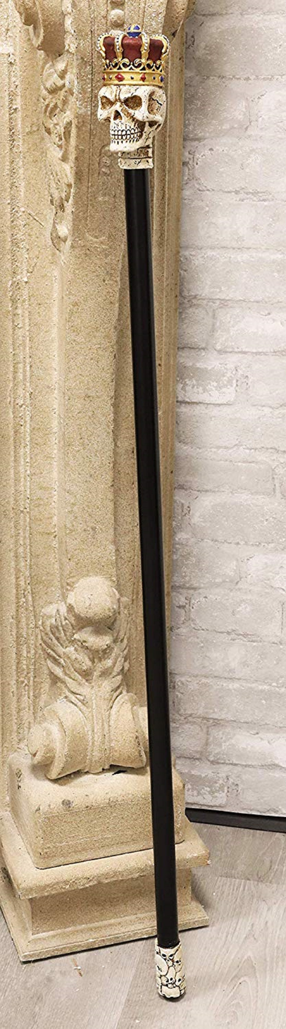 The Holiday Aisle® Royal Regalia King Crown Skull and Walking Cane ...