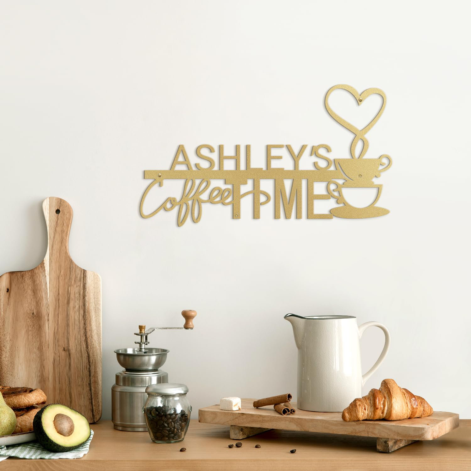 SIGNLEADER M04 Custom Metal Signs Metal Name Sign Metal Wall Art Split ...