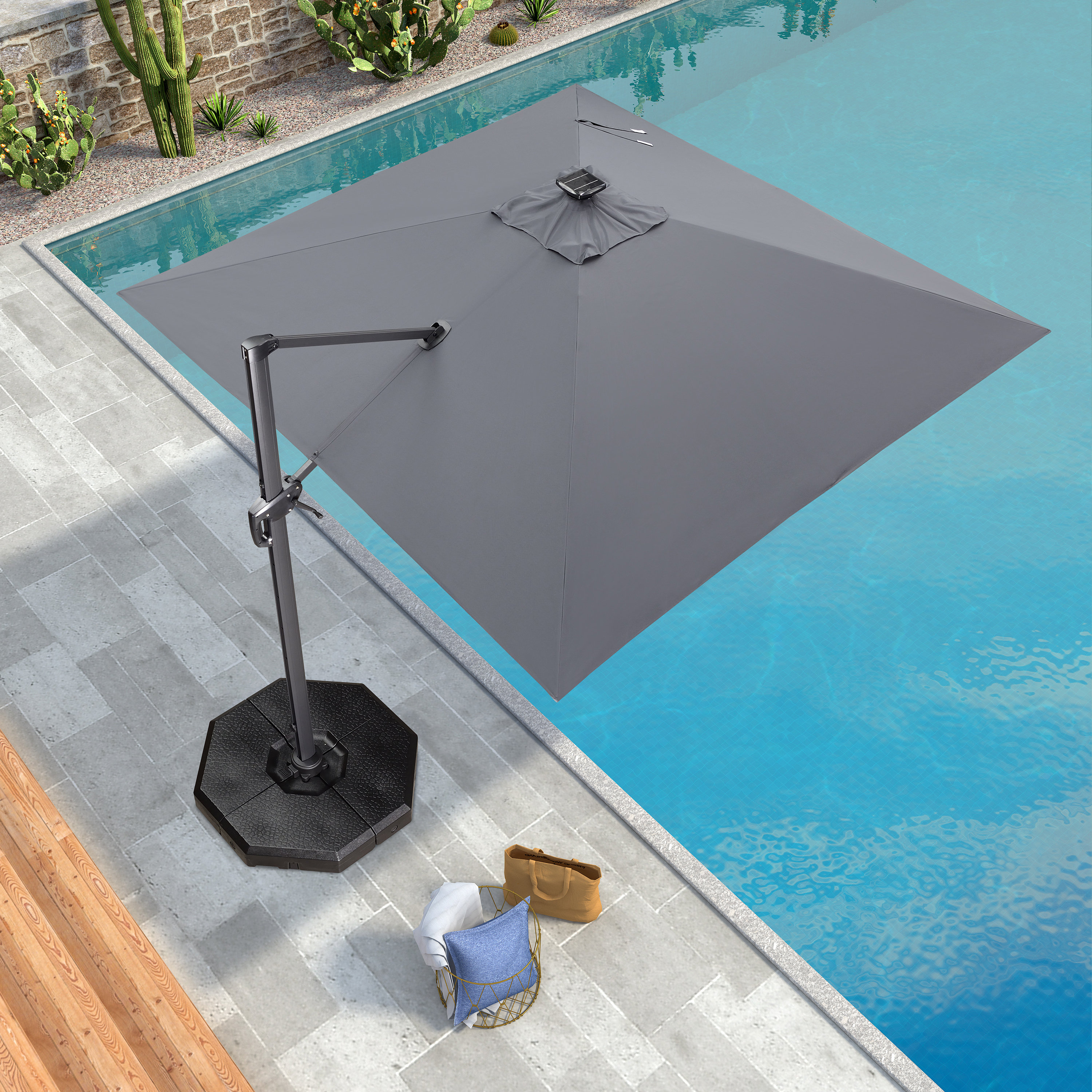 Brayden Studio® 120 Umbrella with Counter Weights Included | Wayfair