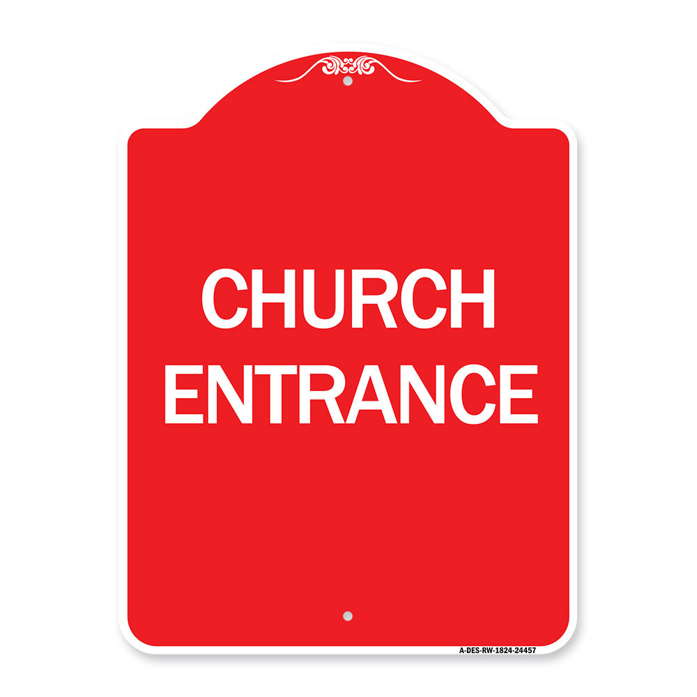 SignMission Signmission Designer Series Sign - Church Entrance/24457 ...