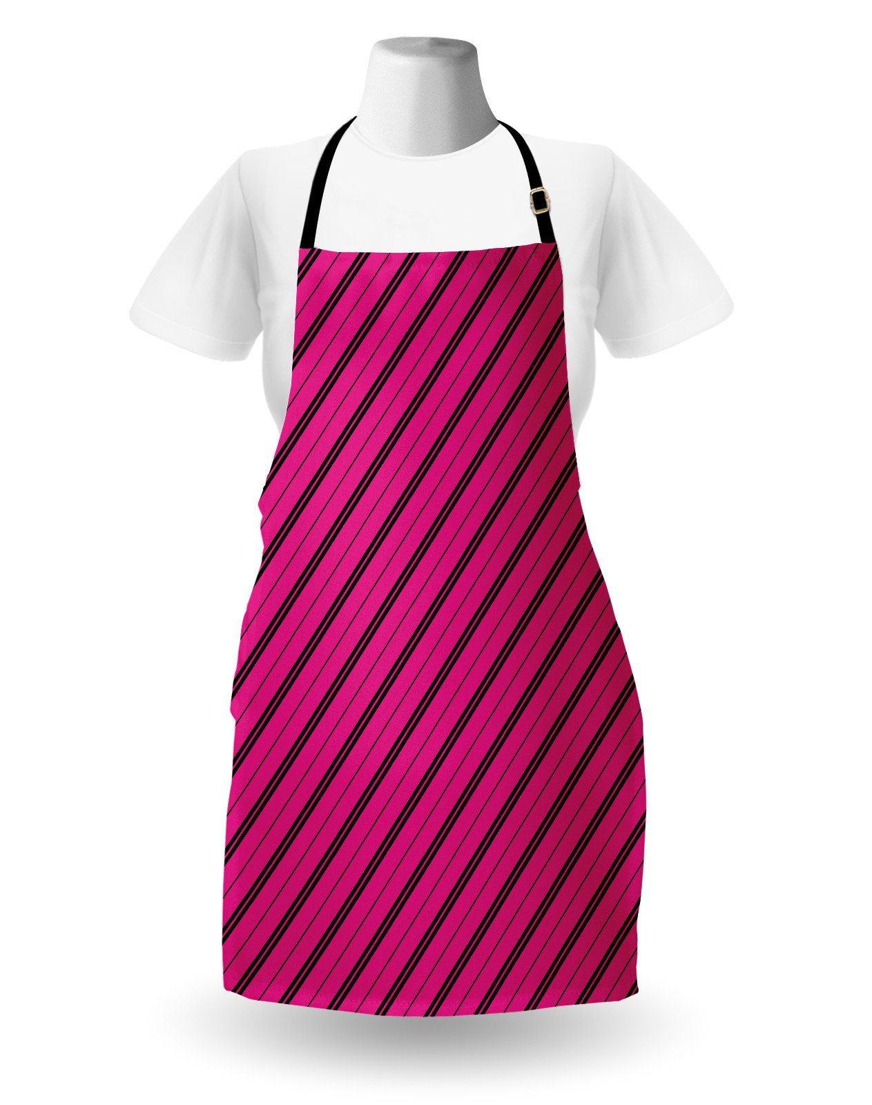 East Urban Home Hot Pink Apron Unisex, Diagonal Lines Modern, Adult ...
