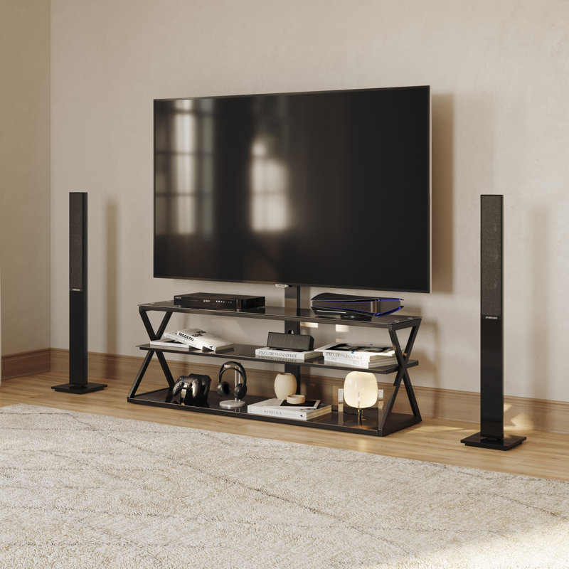 3 Tier Glass Tv Stand