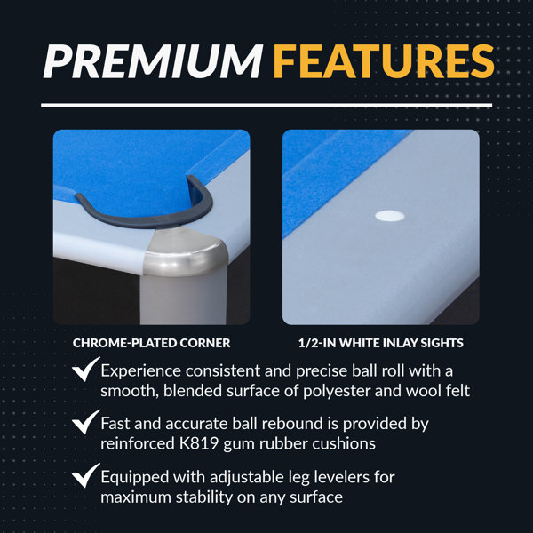 Hathaway Games Hathaway Maverick Deluxe 7 Ft Pool Table, with Ping Pong ...