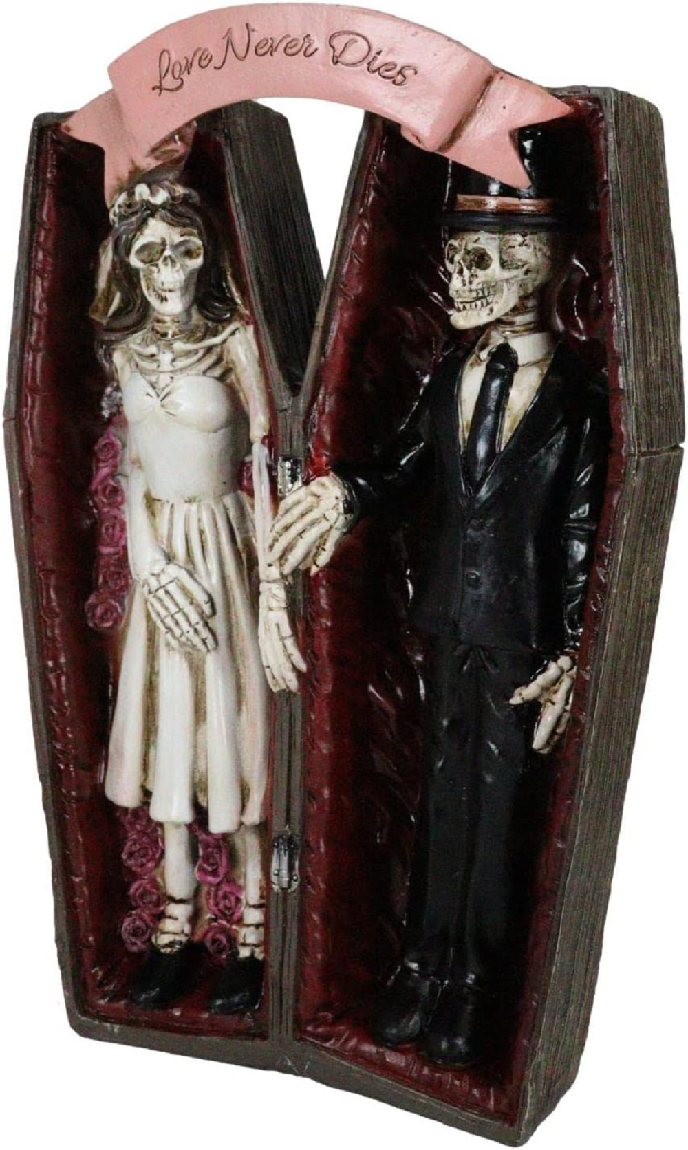 The Holiday Aisle® Love Never Dies Skeleton Wedding Bridal Couple ...