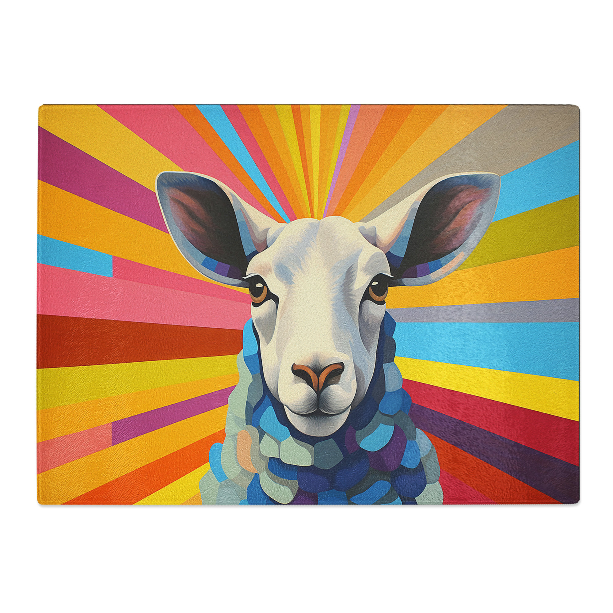 ScanMod Design Ram Sheep Op Art Glass Chopping Board | Wayfair.co.uk