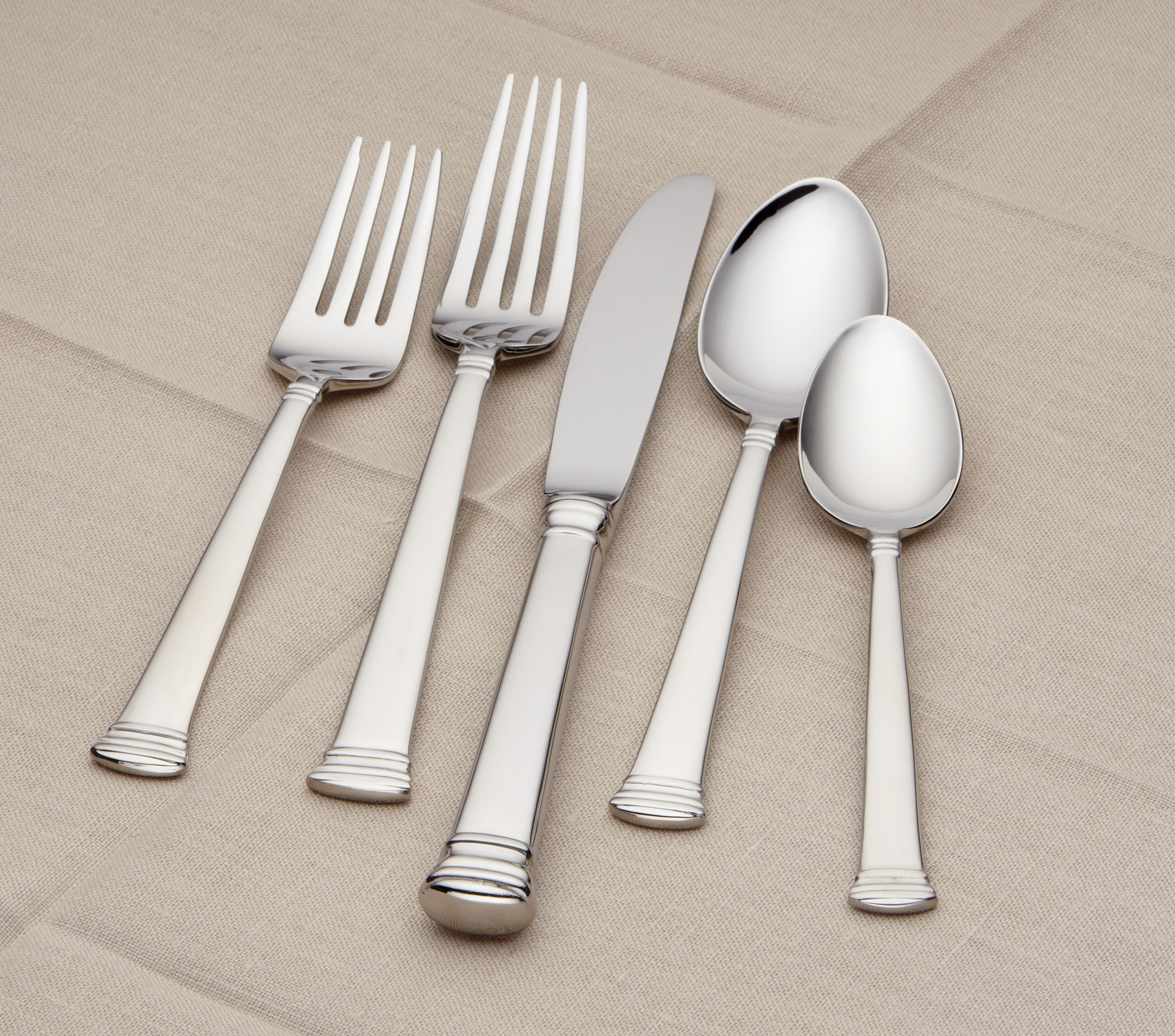 Lenox Eternal 5 Piece Flatware Set, Service for 1 & Reviews | Wayfair
