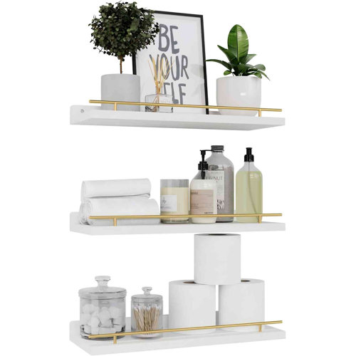 Floating Metal Wall & Display Shelves You'll Love | Wayfair