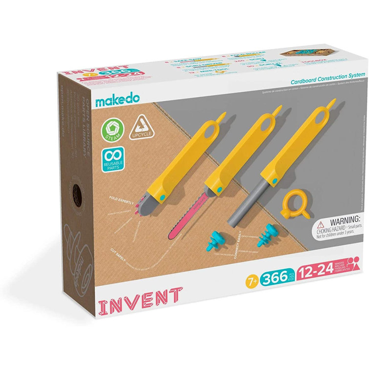 Contempo Views Makedo Invent Cardboard Construction Building Toys Kit ...