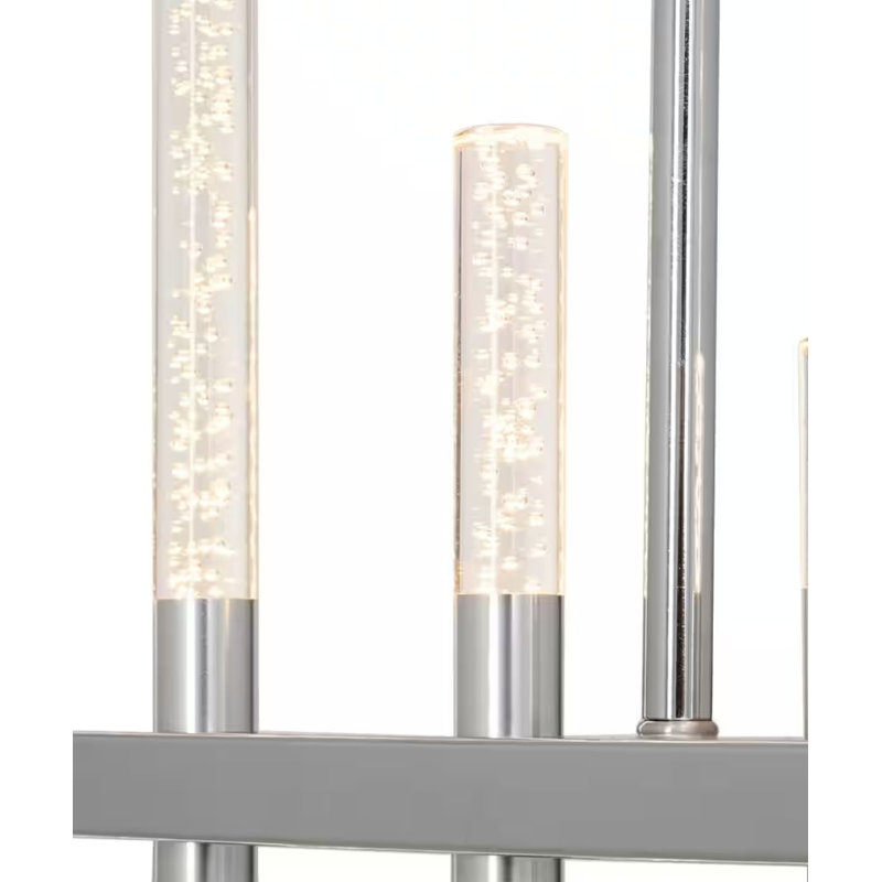 Wrought Studio™ Alsy 43"W Modern Chic LED Chrome Finish Island Pendant ...