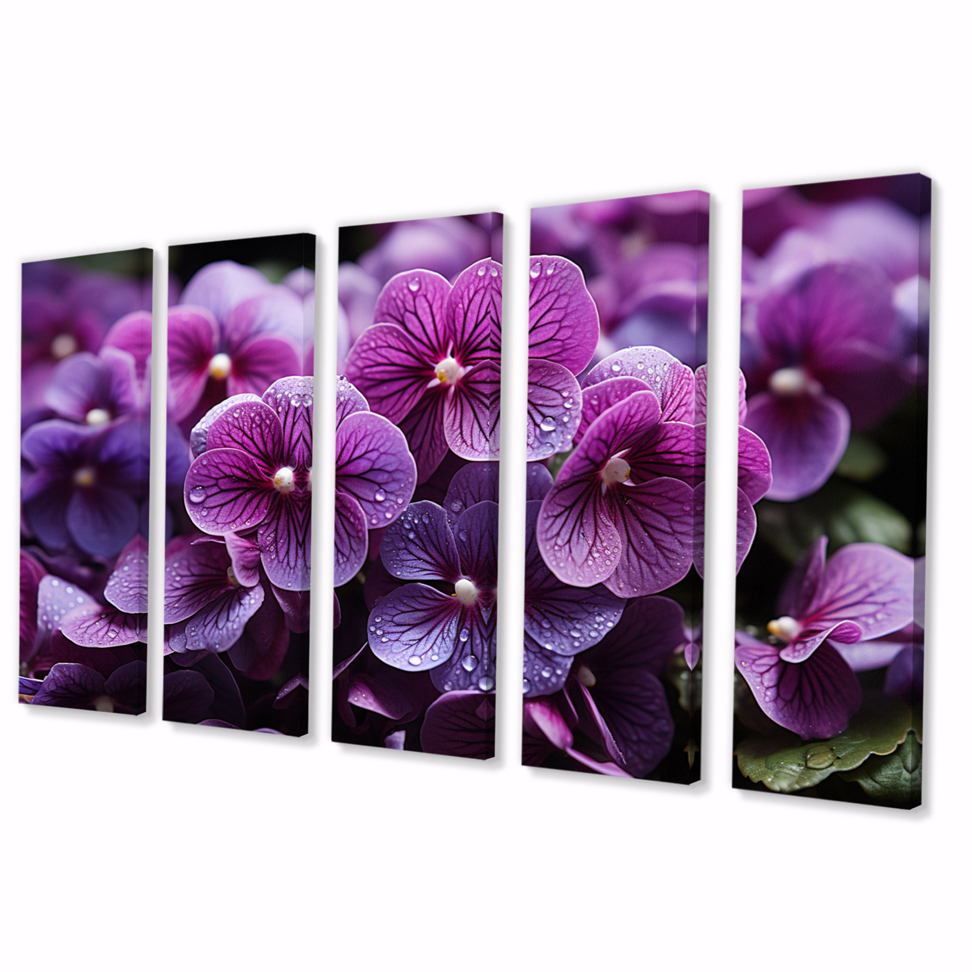 Dakota Fields Vibrant Violets Field Photo II - Floral Wall Decor - 5 ...