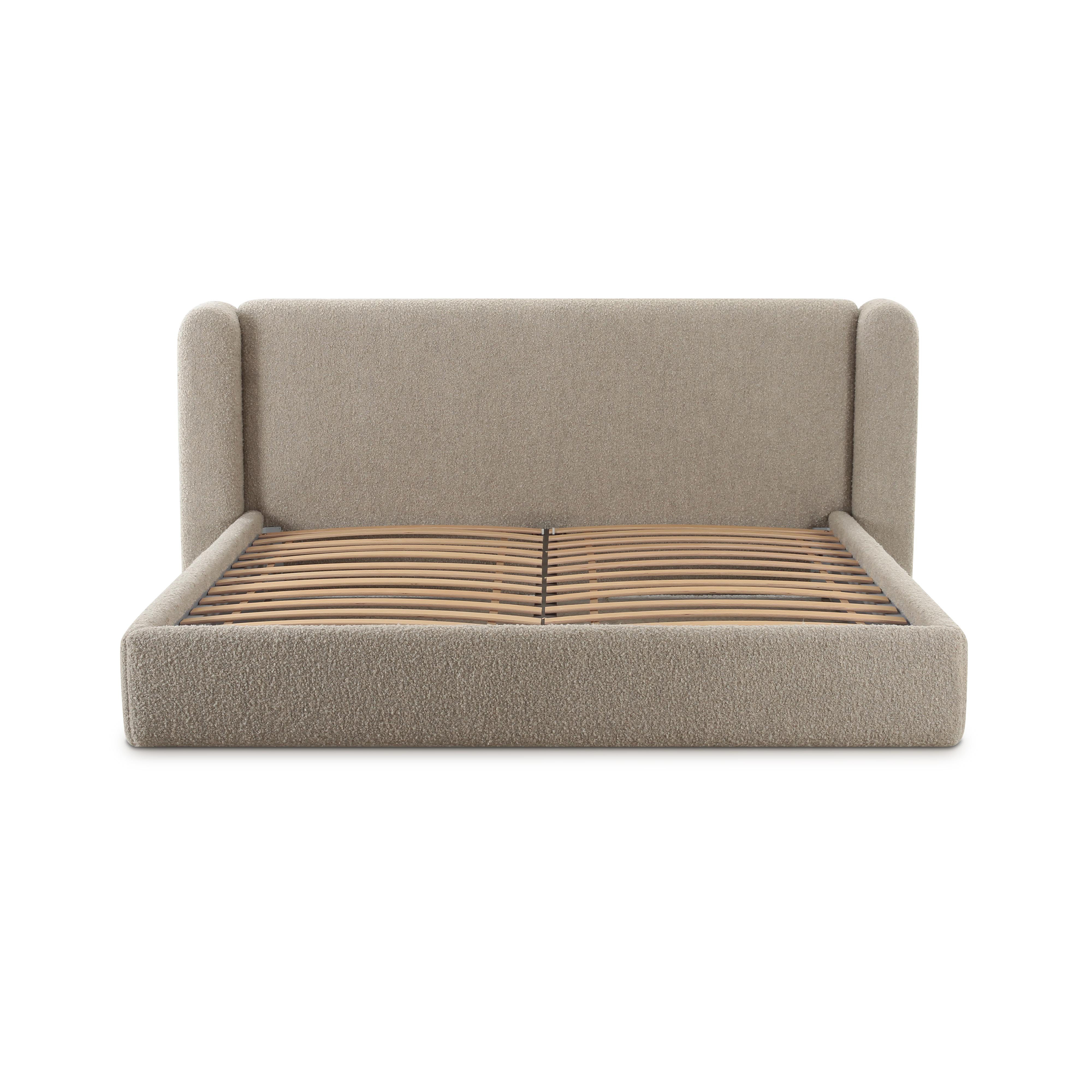 Wade Logan Demmer Tan Boucle Bed - Wayfair Canada