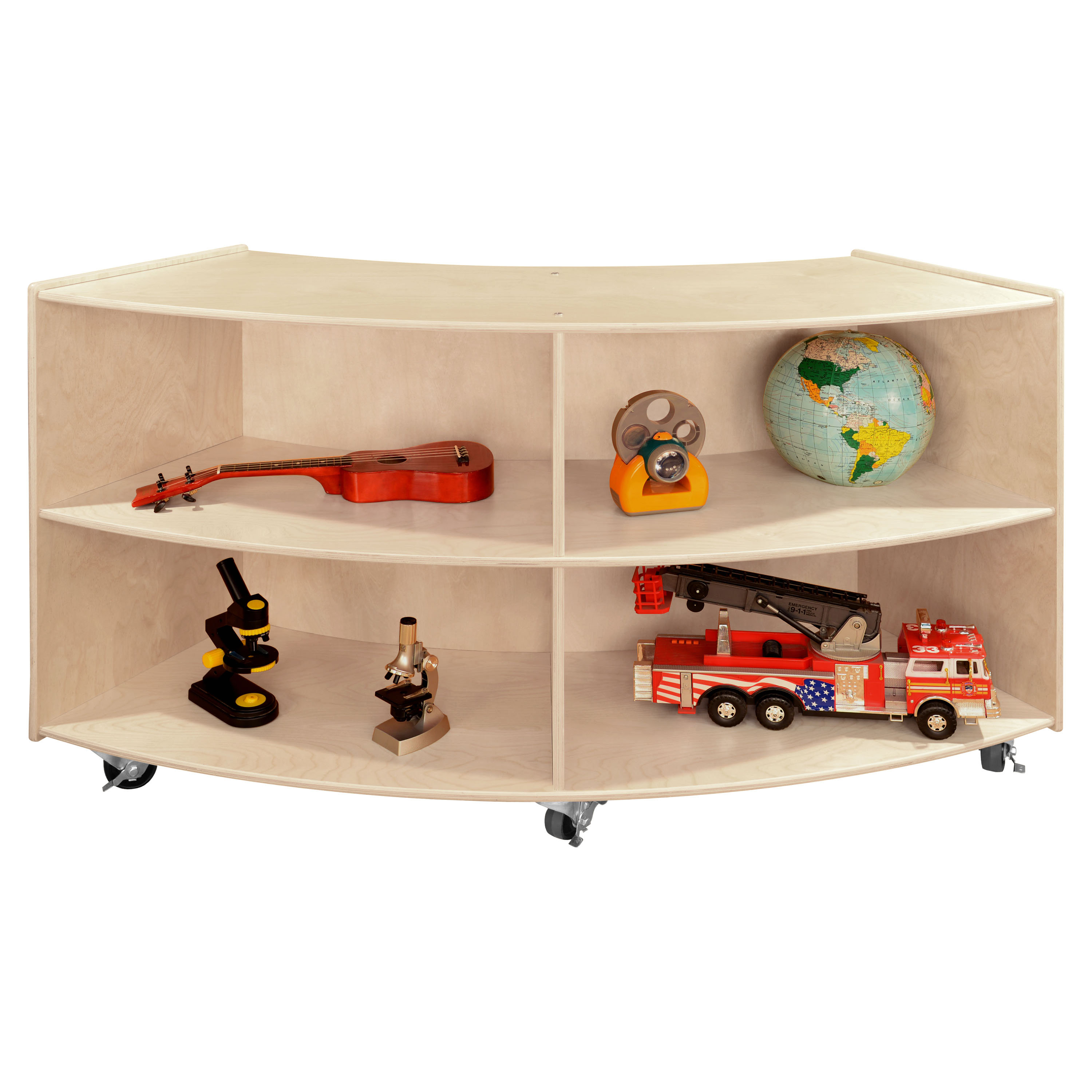 Wood Designs Contender Mobile Convex Storage Unit - Assembled | Wayfair