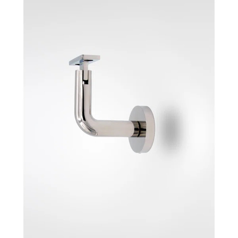 Linnea Glass Mount Handrail Bracket with Square Rose and Flat Plate ...