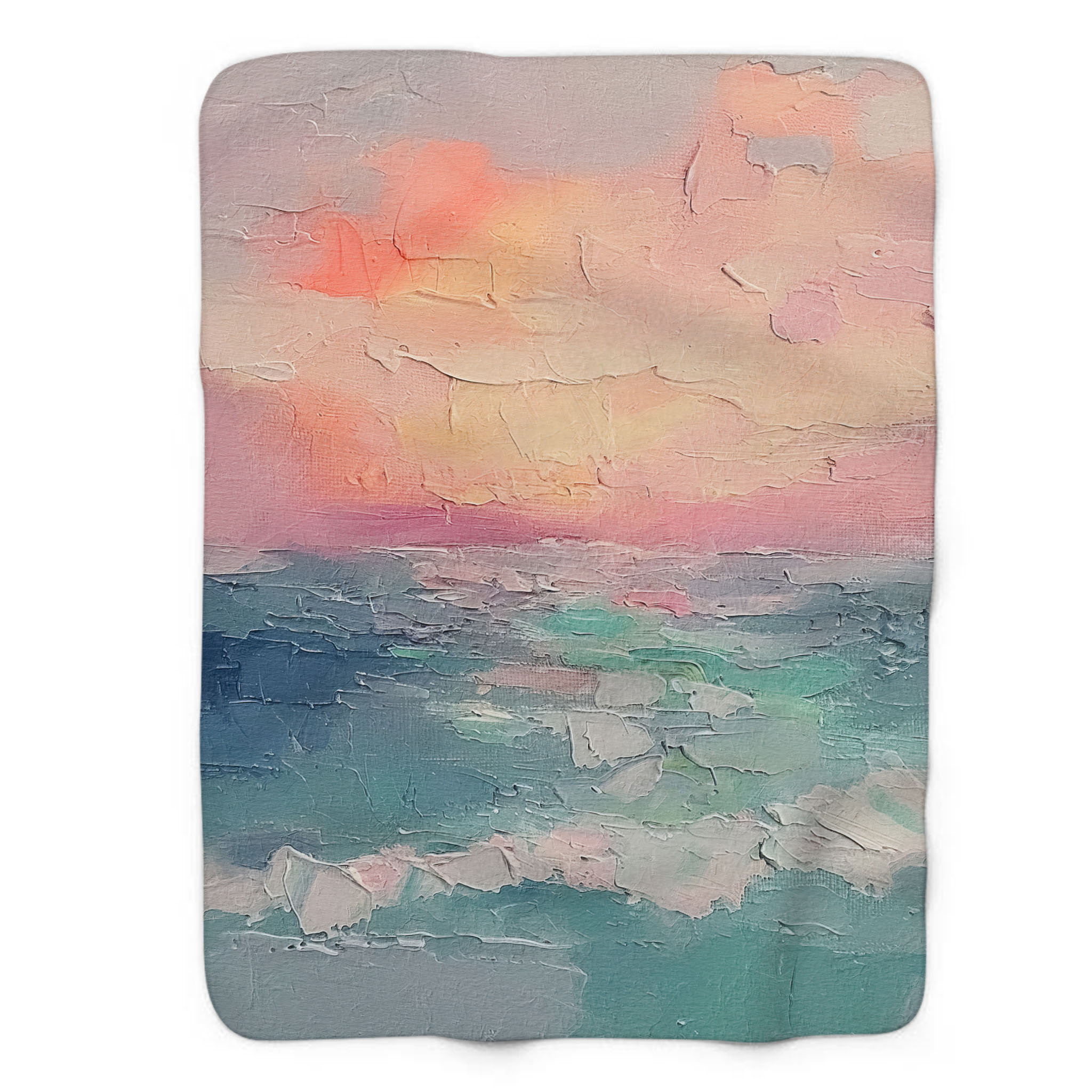 MentionedYou Sunset Serenade by the Sea - 1 Piece Premium Sherp Throw Blanket | Wayfair
