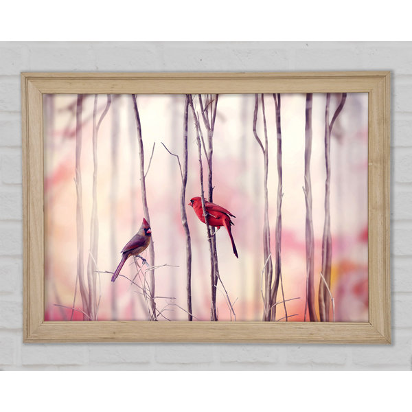 Ebern Designs Winter Birds - Single Picture Frame Print | Wayfair.co.uk