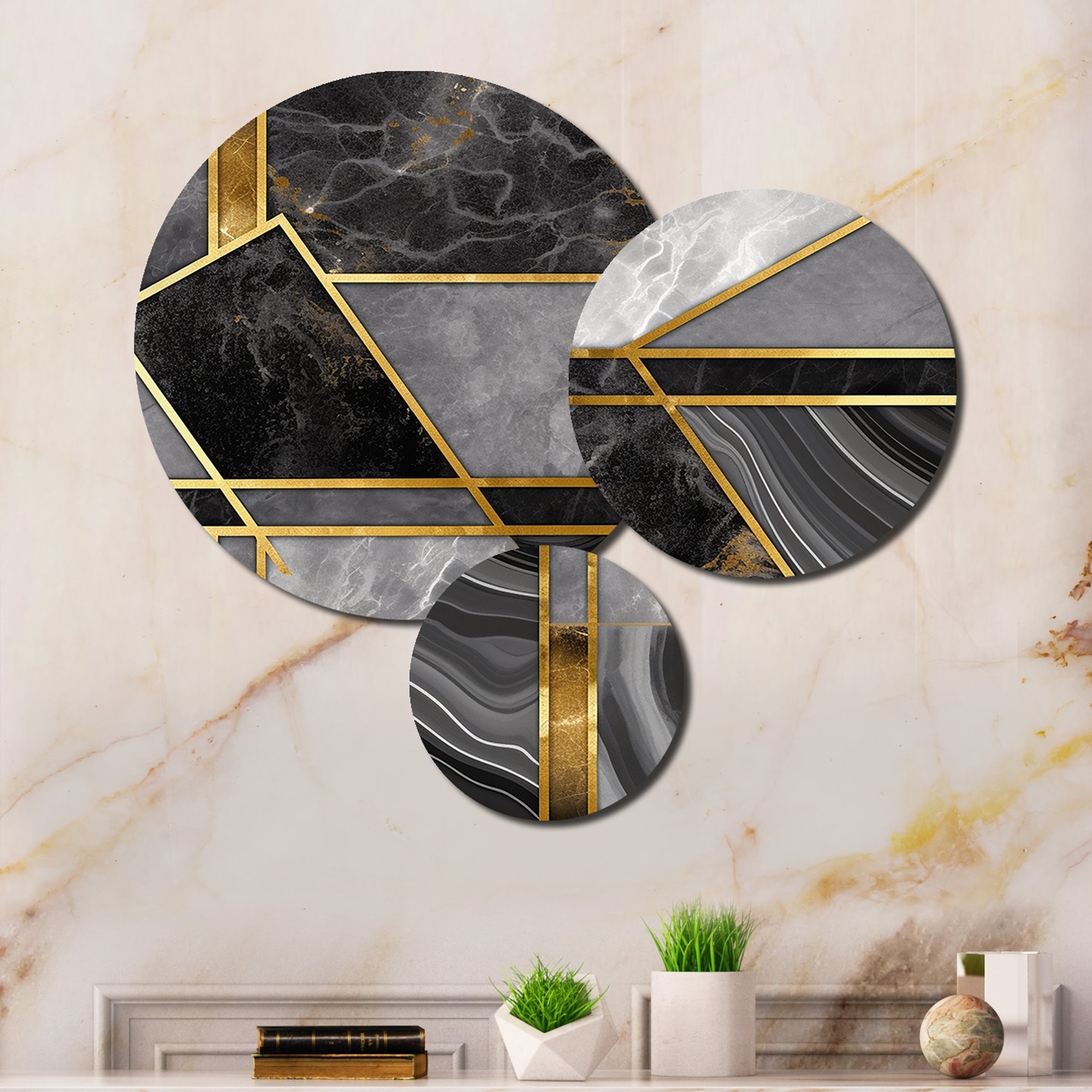 Ivy Bronx 3 Wall Decor Set Metal | Wayfair