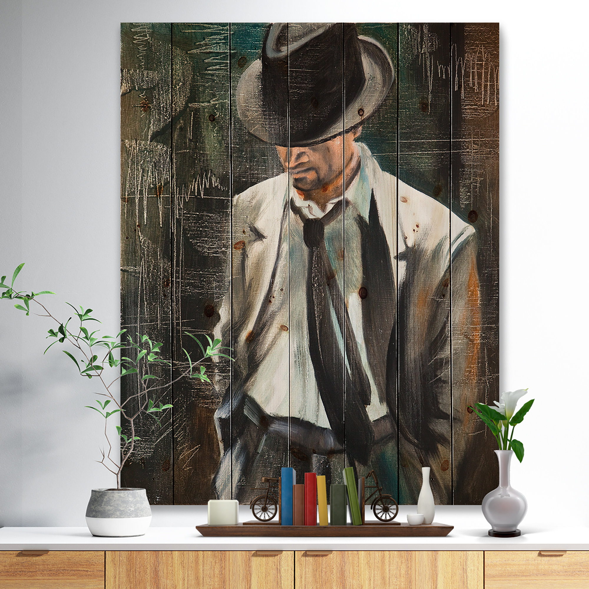 Winston Porter The Gentleman - Shabby Elegance Wood Wall Art Decor ...