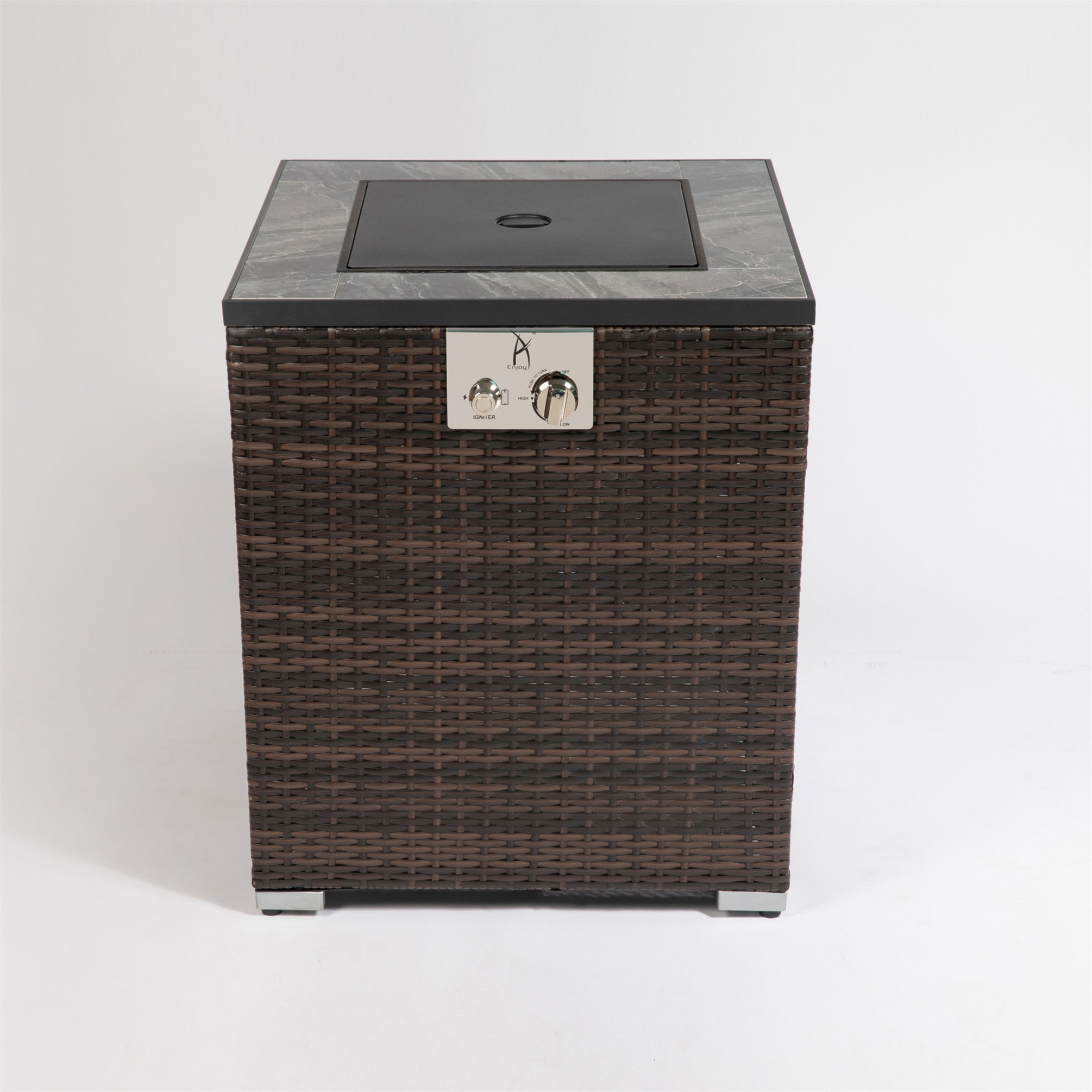 Latitude Run® 28Inch Outdoor Fire Pit Column, Propane Fire Column For ...