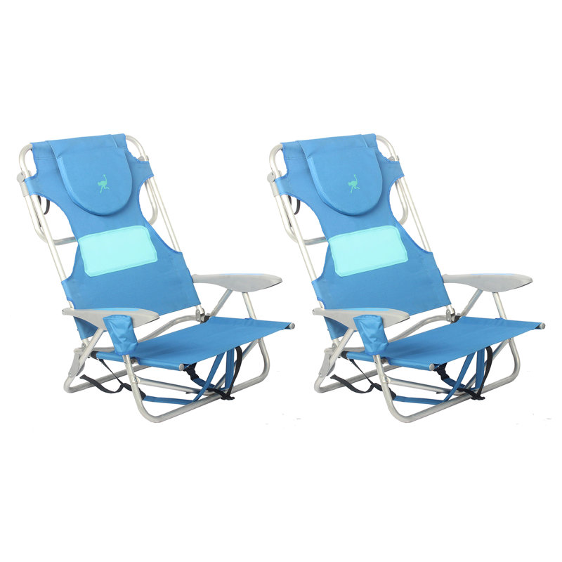 Arlmont & Co. Shuntell Reclining Beach Chair | Wayfair