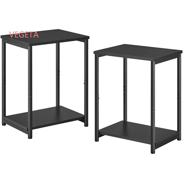 Vegeta Ensemble de 2 tables de bout, tables d'appoint avec tablette de ...