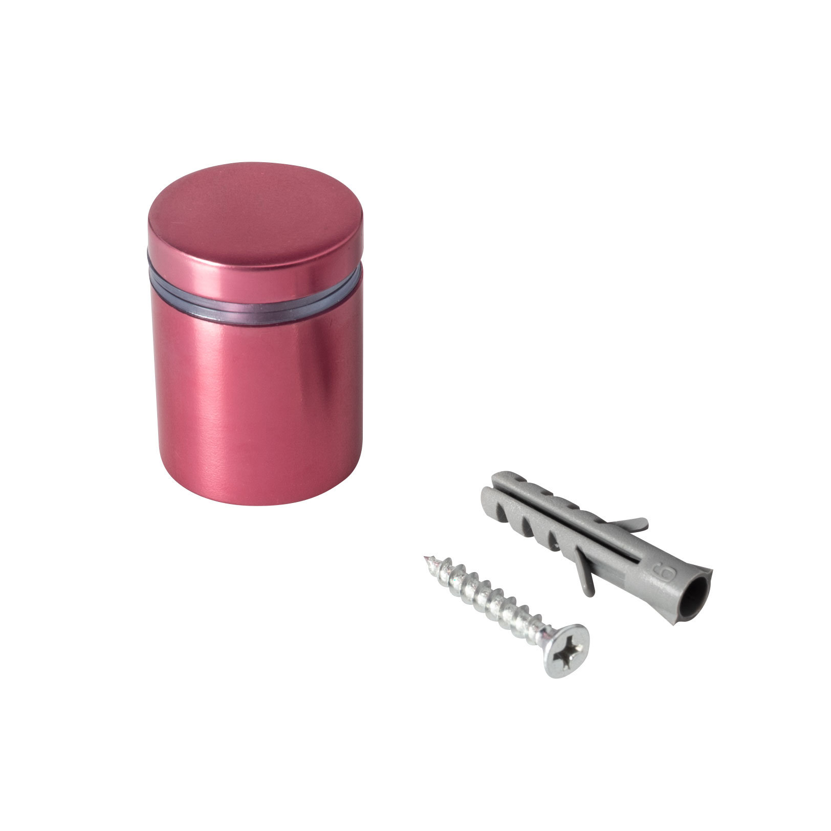 Outwater Sign Standoff 1" Diameter X 1" Barrel Length Rosy Pink ...