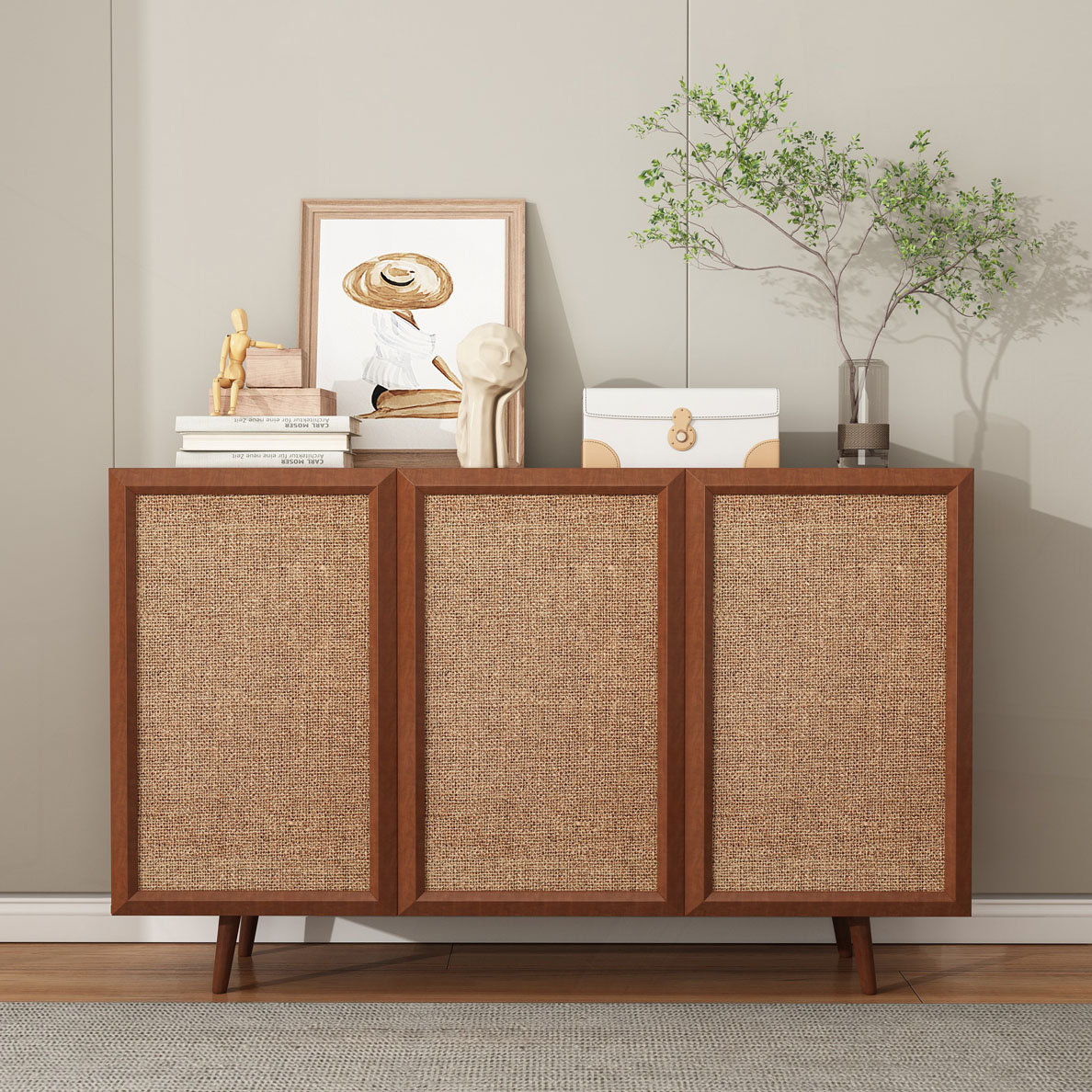 Latitude Run® Wood Storage Console Table | Wayfair