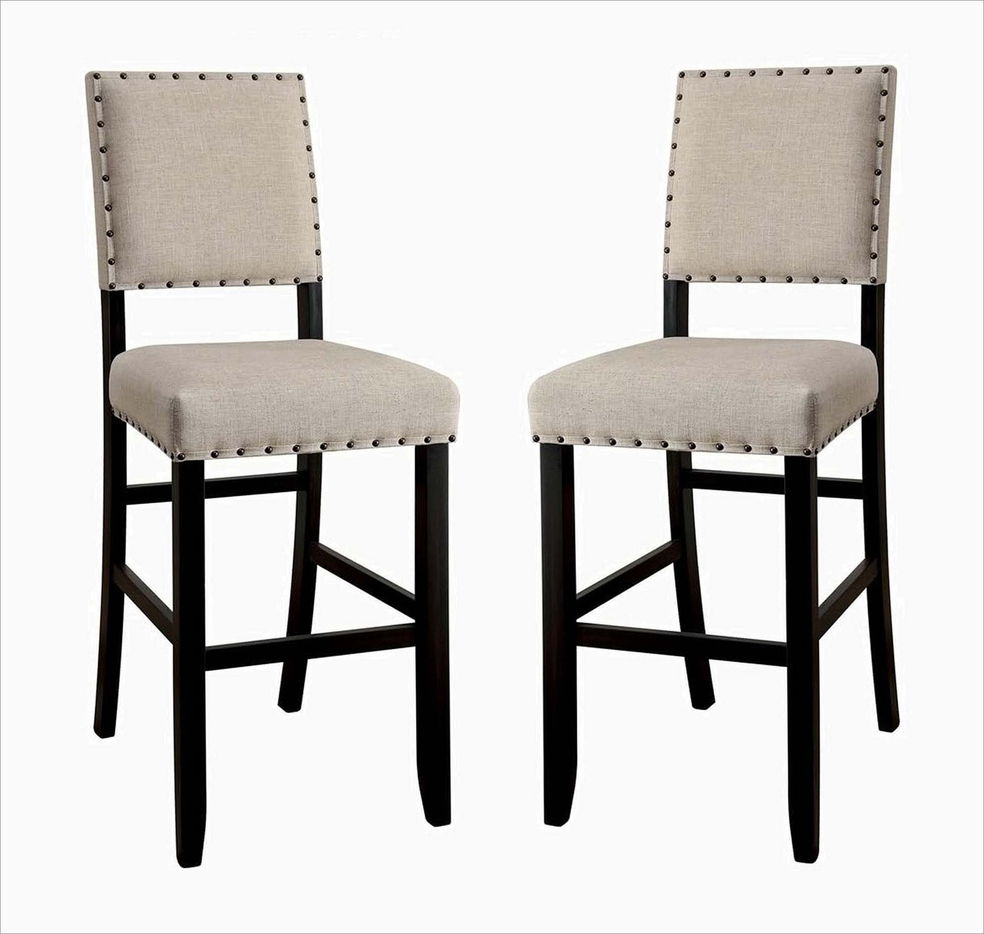 Red Barrel Studio Rustic Charm Ivory Linen Like Fabric 2pcs Counter