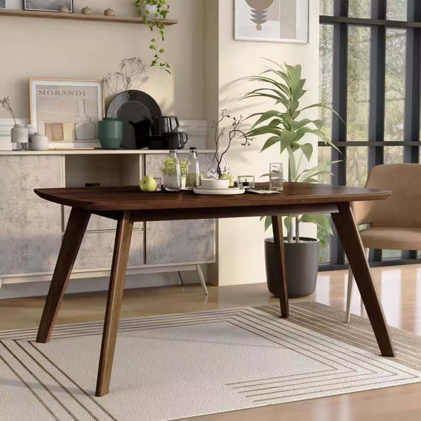George Oliver Julie Solid Wood Base Dining Table - Wayfair Canada