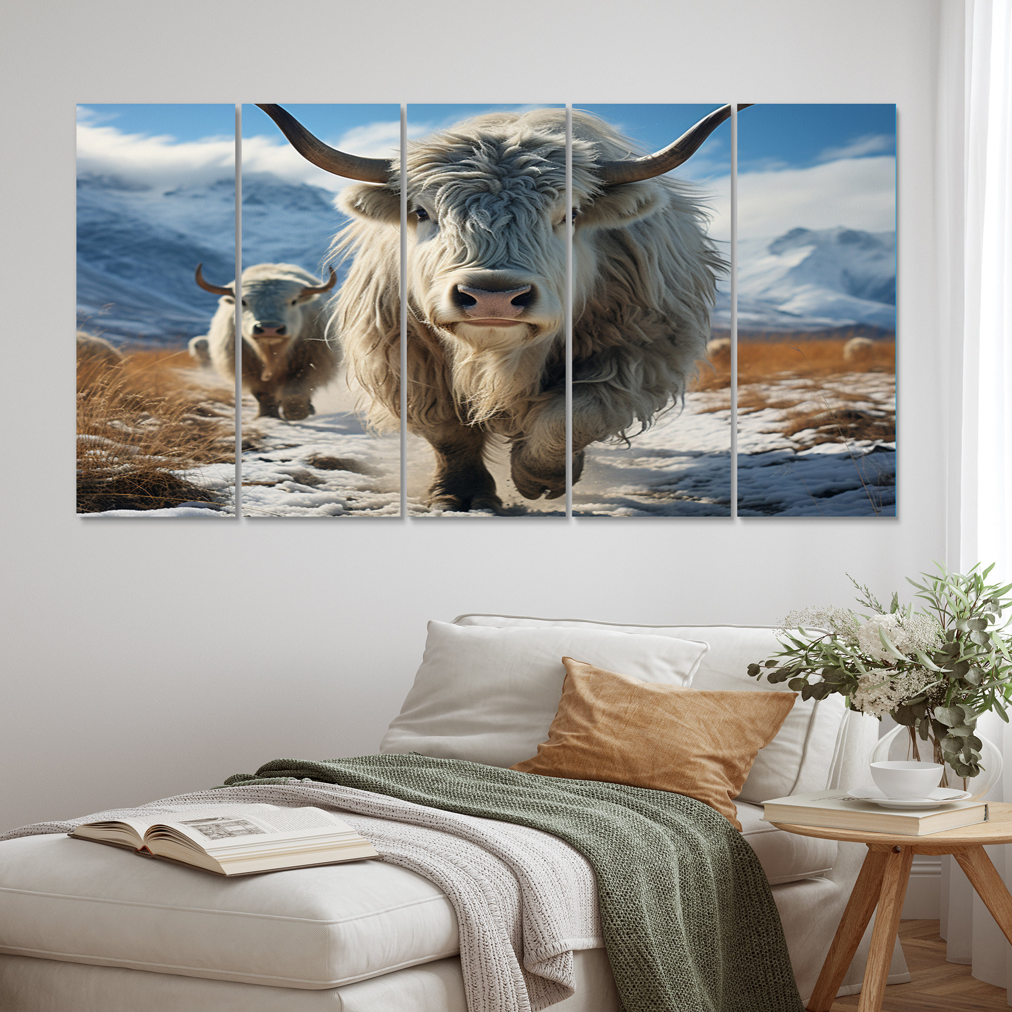 Union Rustic Yaks Majestic in Winter - Yaks Metal Wall Decor Set | Wayfair
