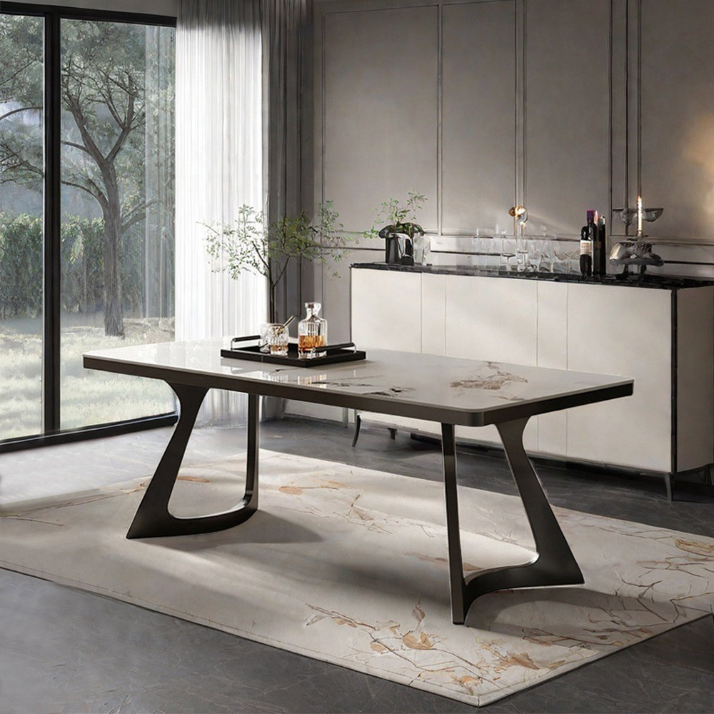 ZKuylo Modern light luxury minimalist dining table | Wayfair