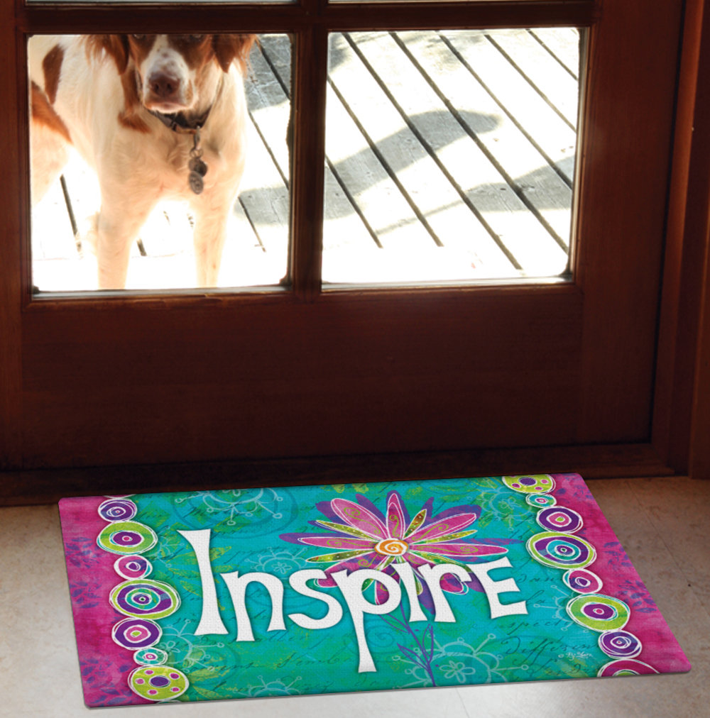 Toland Home Garden Inspire 30 in. x 18 in. Non-Slip Door Mat | Wayfair