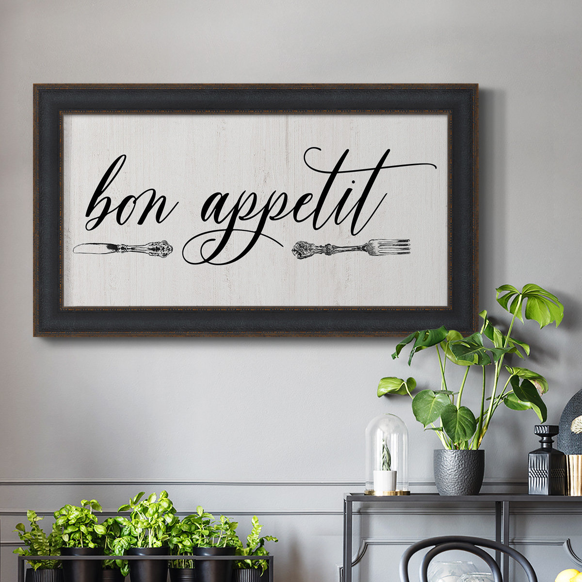 Ophelia & Co. Bon Appetit - Single Picture Frame Print on Canvas | Wayfair