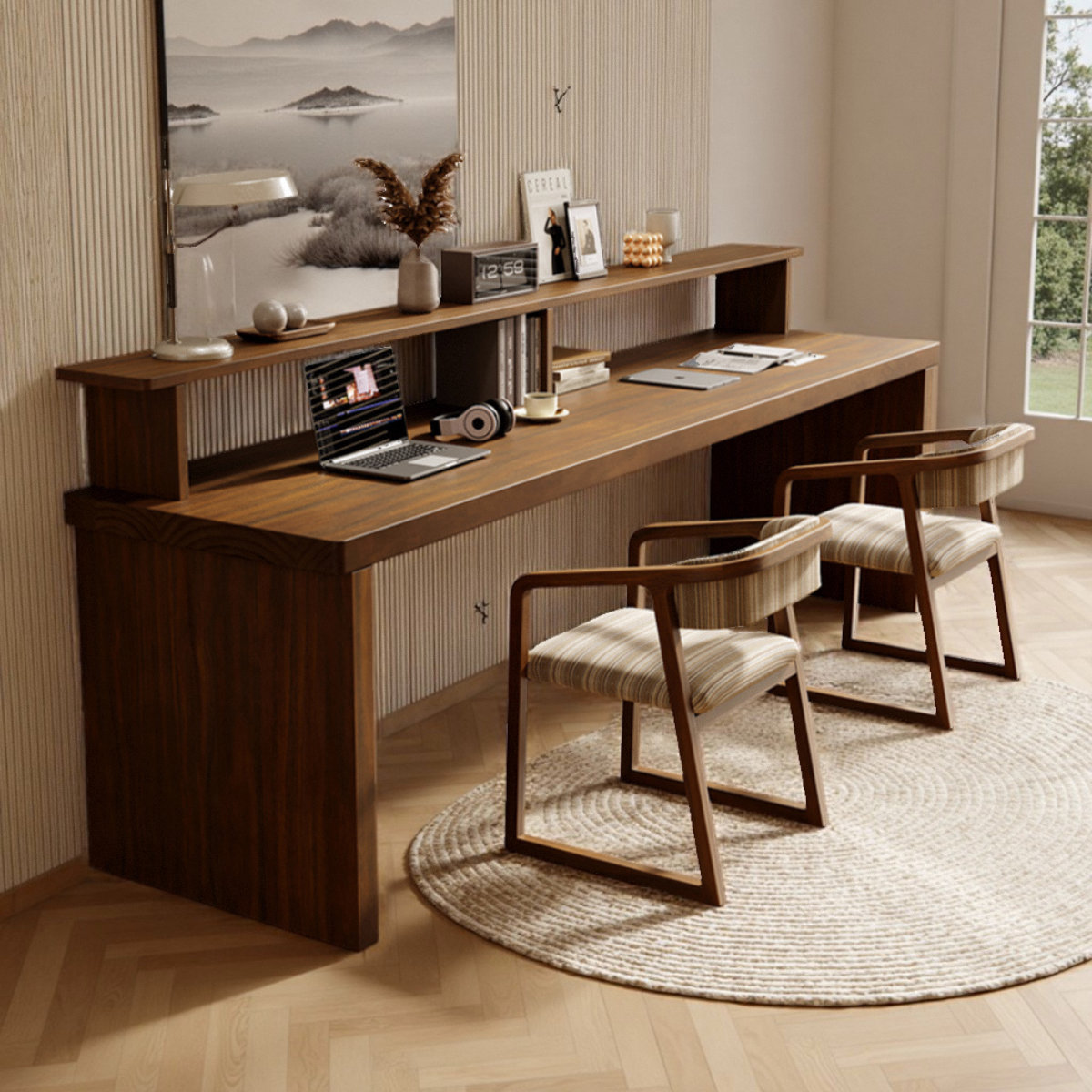 One Allium Way Simple Rectangular Solid Pine Wood Desk - Wayfair Canada