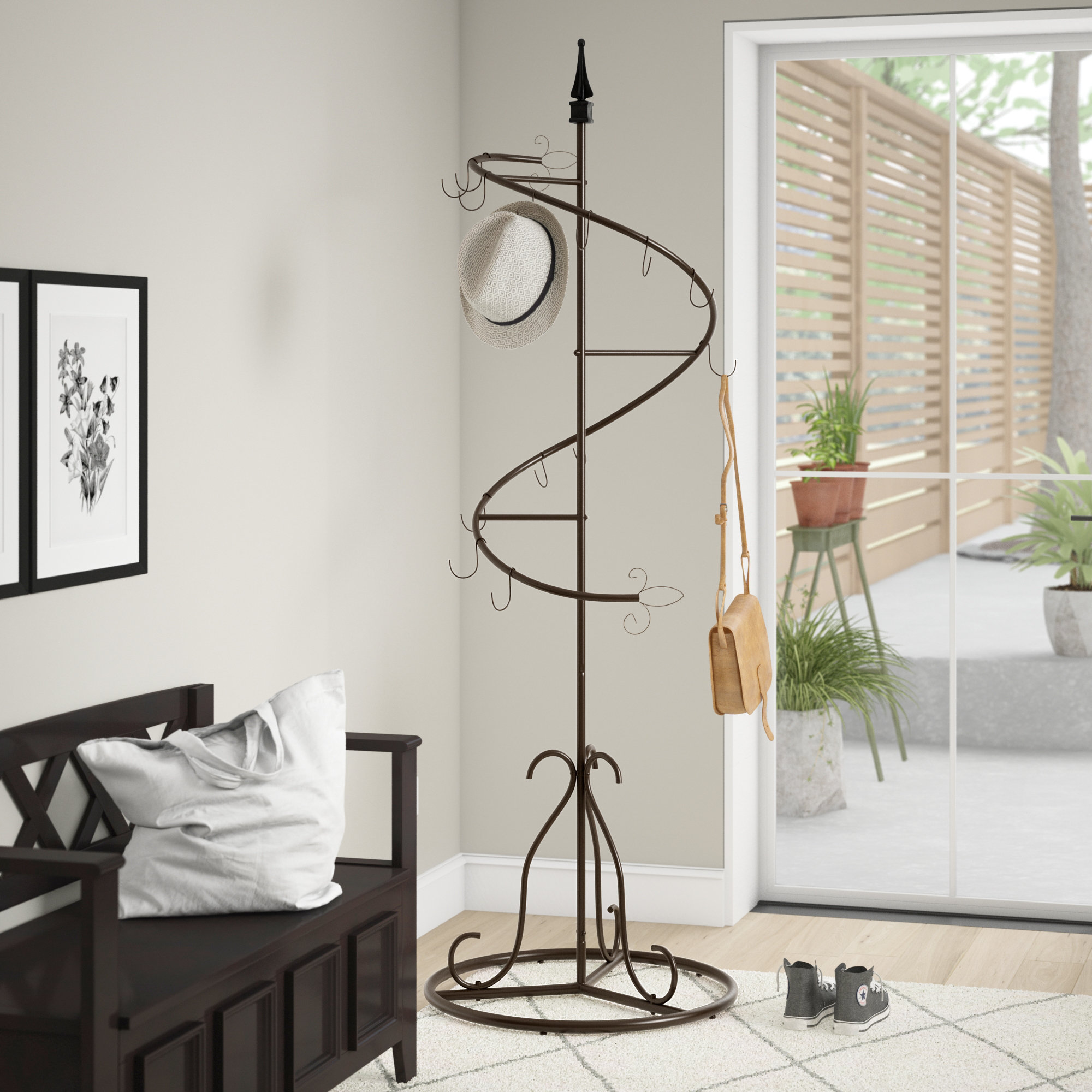 Ebern Designs Spiral Metal 15 - Hook Purse Rack & Reviews - Wayfair Canada